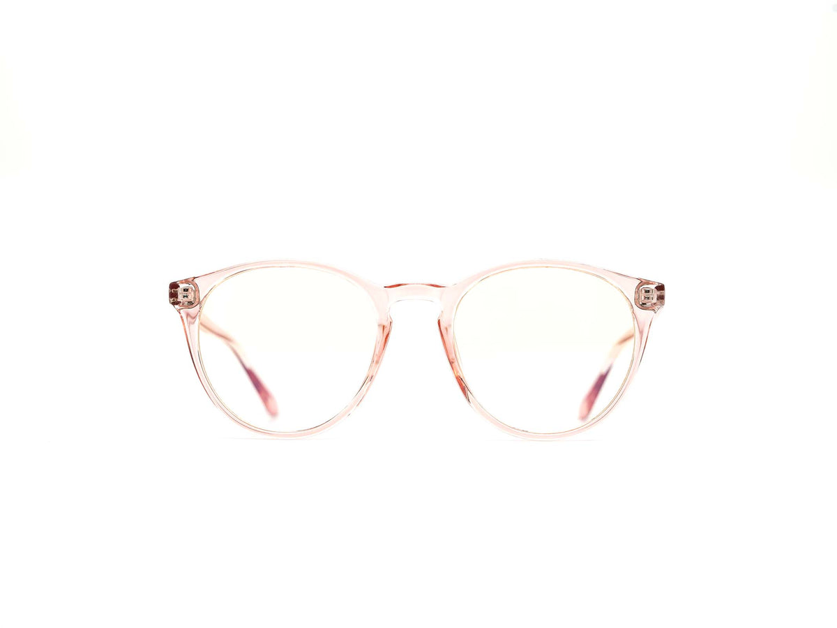 Jynx - Simple minimalist round acrylic blue light filtering eyeglasses ...